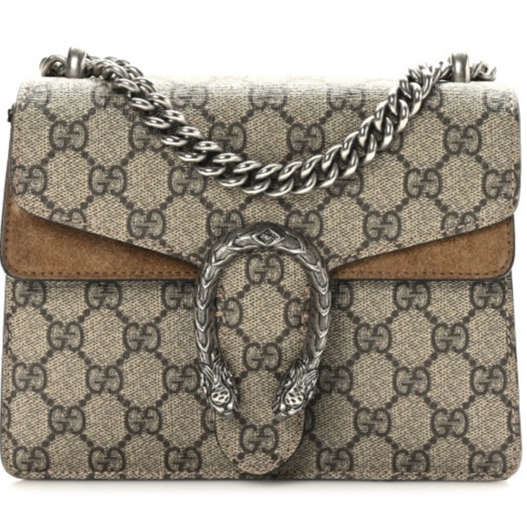 Gucci | Bags | Gg Supreme Monogram Mini Dionysus Shoulder Bag Taupe ...